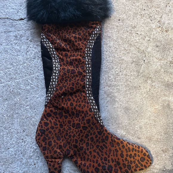 Handmade | Holiday | Handmade Leopard Print High Heel Christmas ...